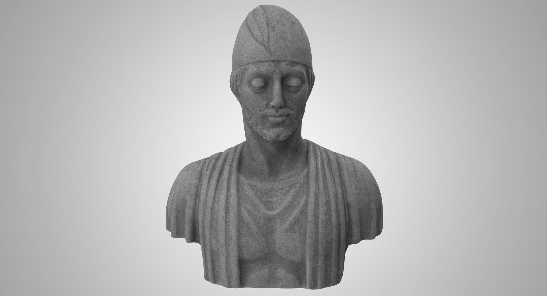 3D Shota Rustaveli Stone Bust - TurboSquid 1975846