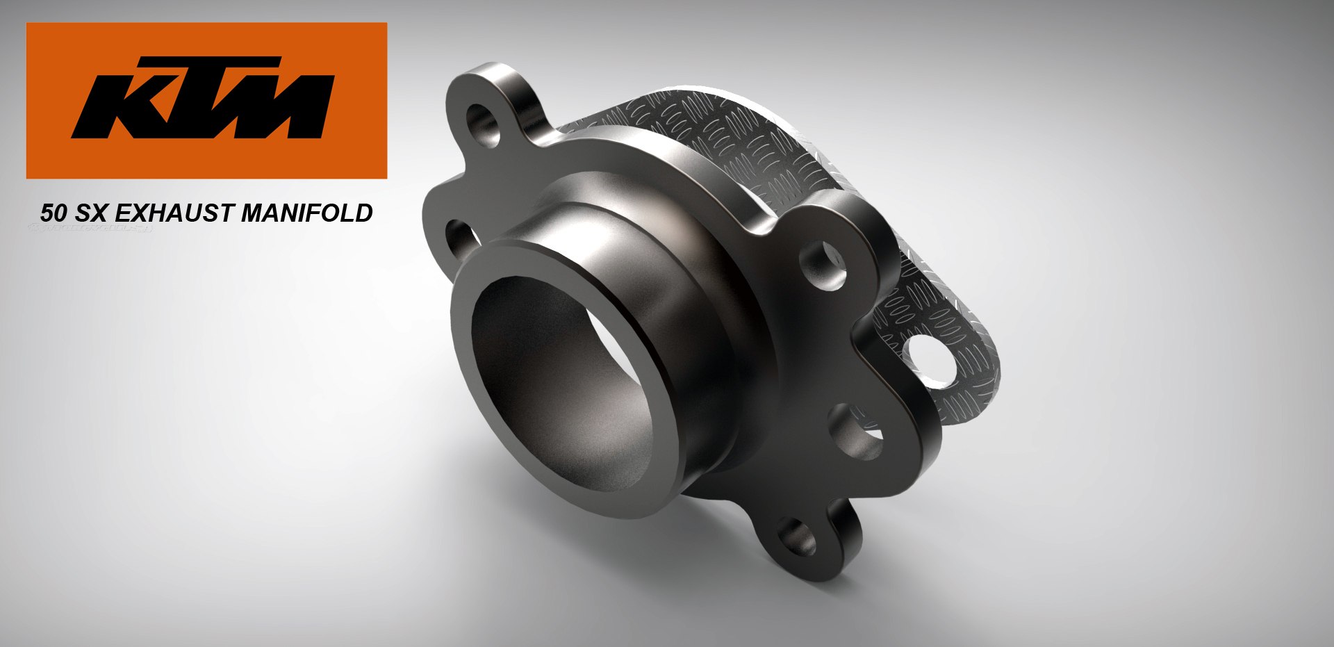 3ds exhaust manifold ktm 50