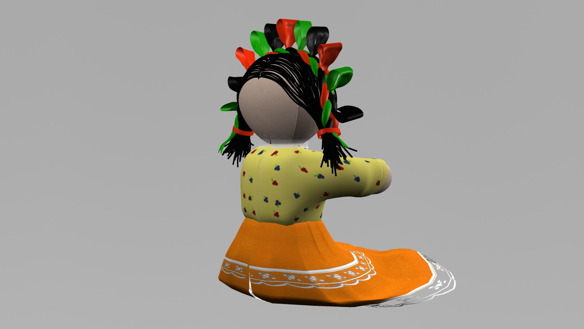 3D Model Mexican Doll Lele - TurboSquid 1630810