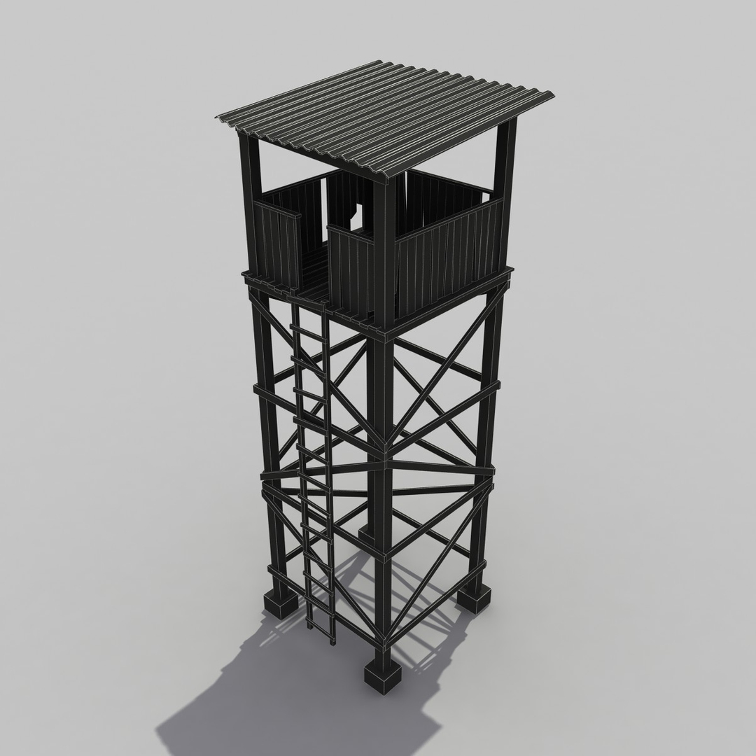 guard tower 3d model