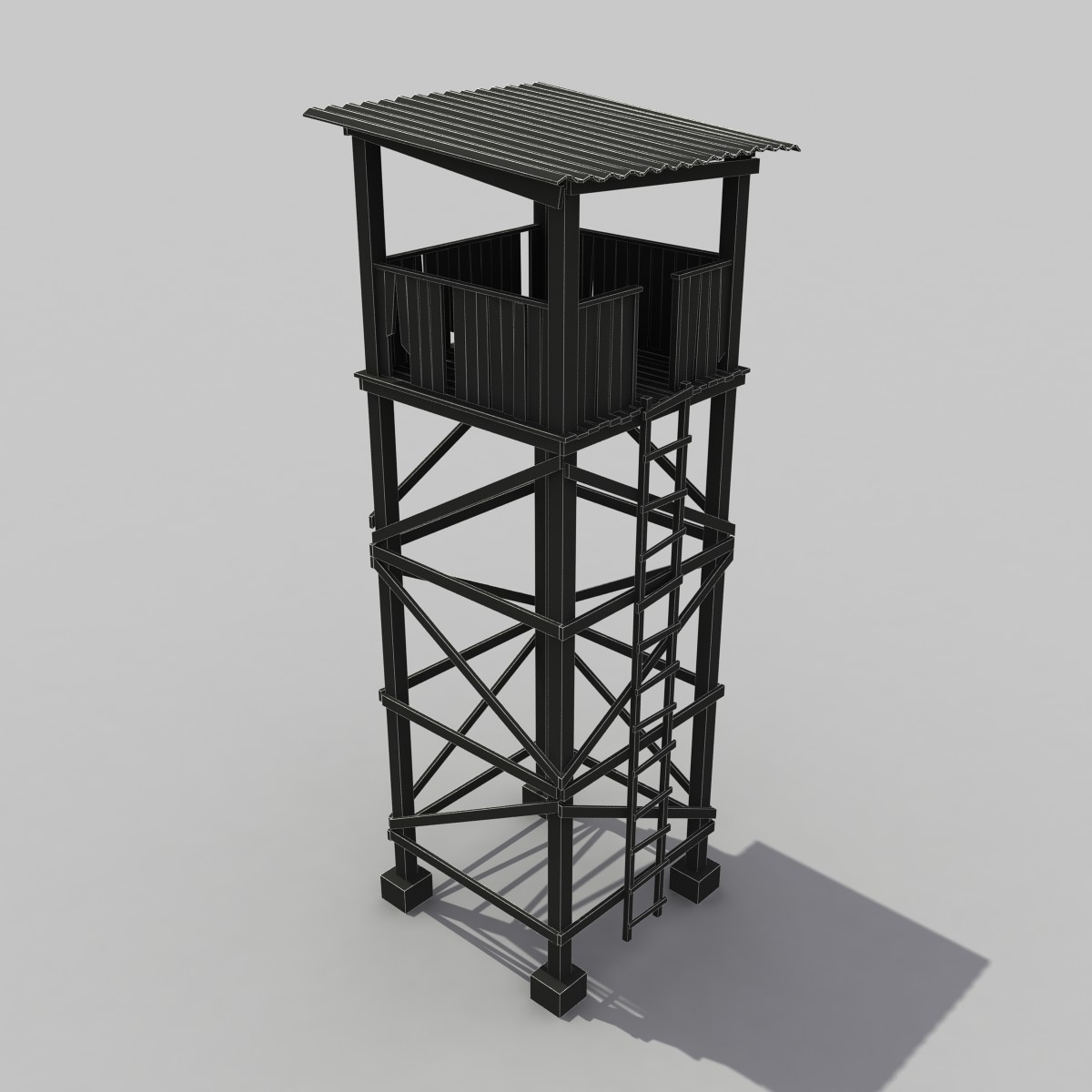 guard tower 3d model