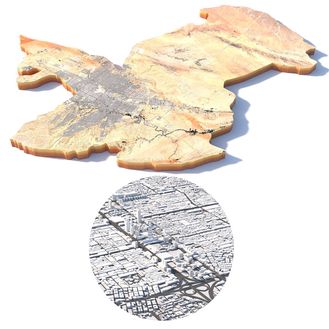 3D Riyad Terrain City Model - TurboSquid 2427695