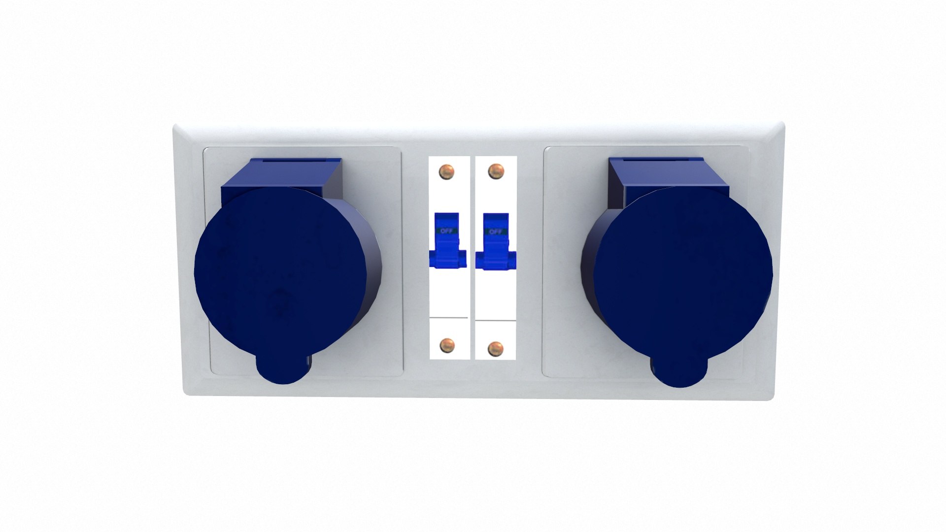 3D MCB With Plug Cover Model - TurboSquid 2342815