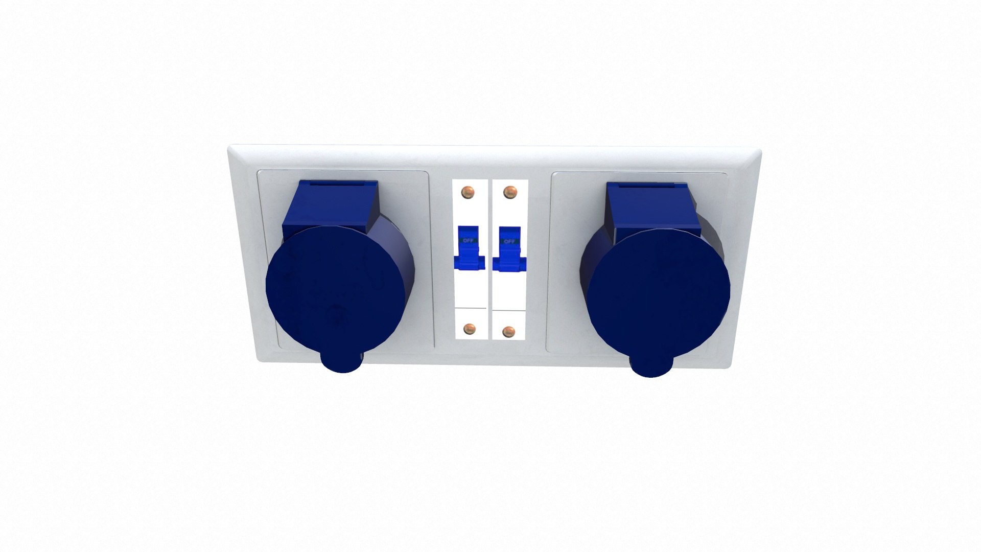 3D MCB With Plug Cover Model - TurboSquid 2342815