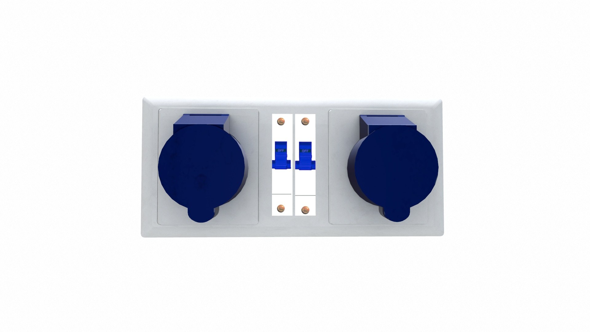 3D MCB With Plug Cover Model - TurboSquid 2342815