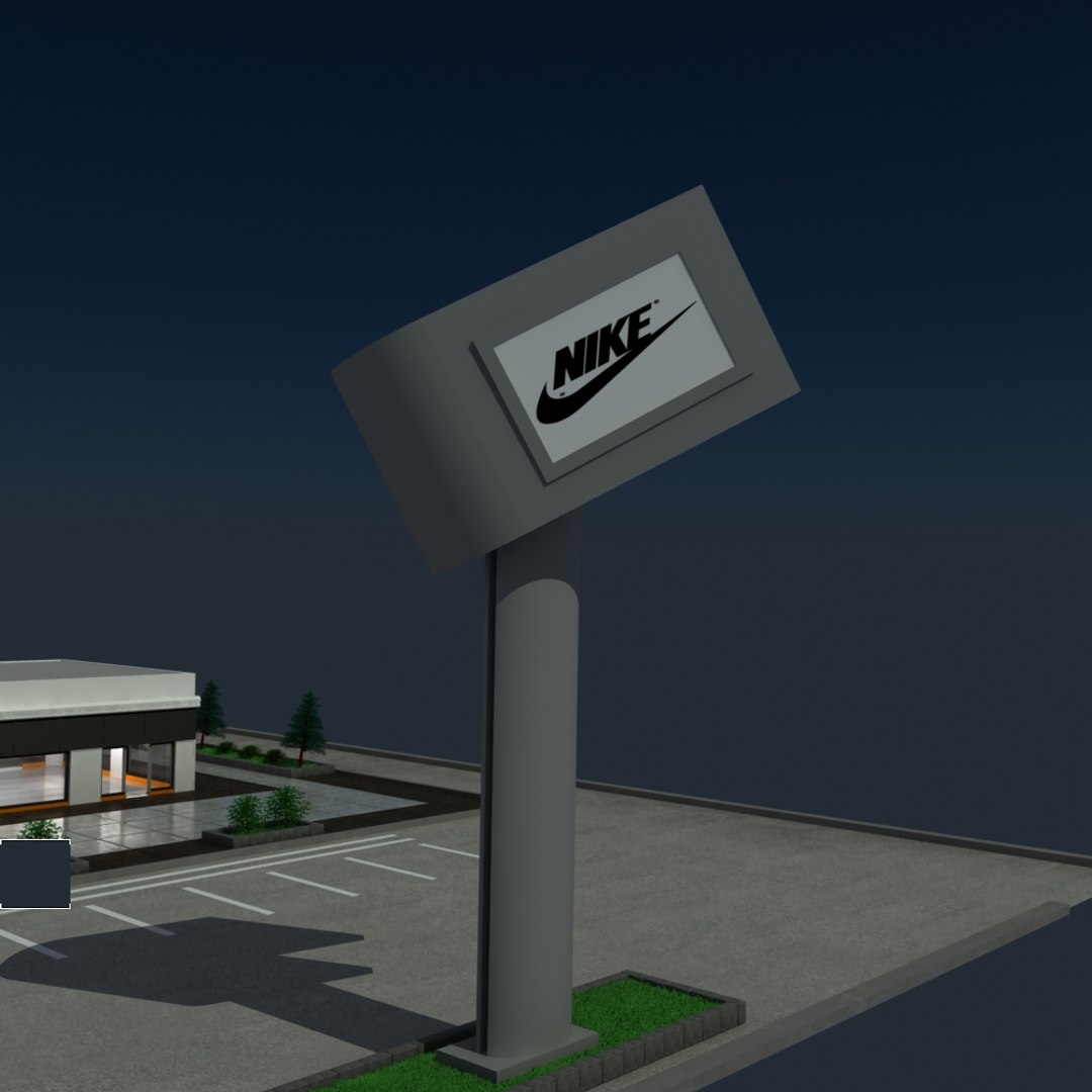 3d shop stand model