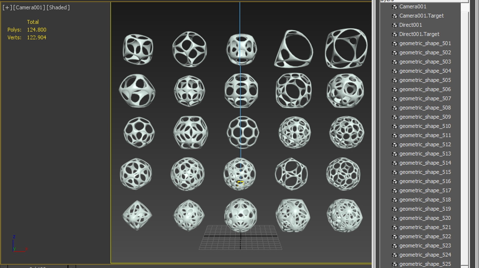 3d Model Geometric Shape Pack