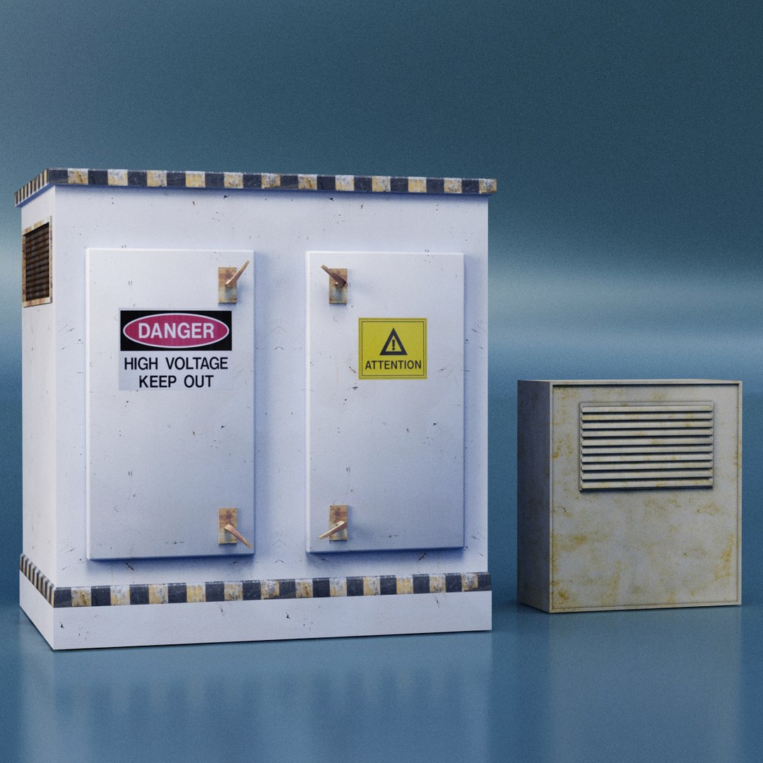 Electric Box 3D Model - TurboSquid 1409776