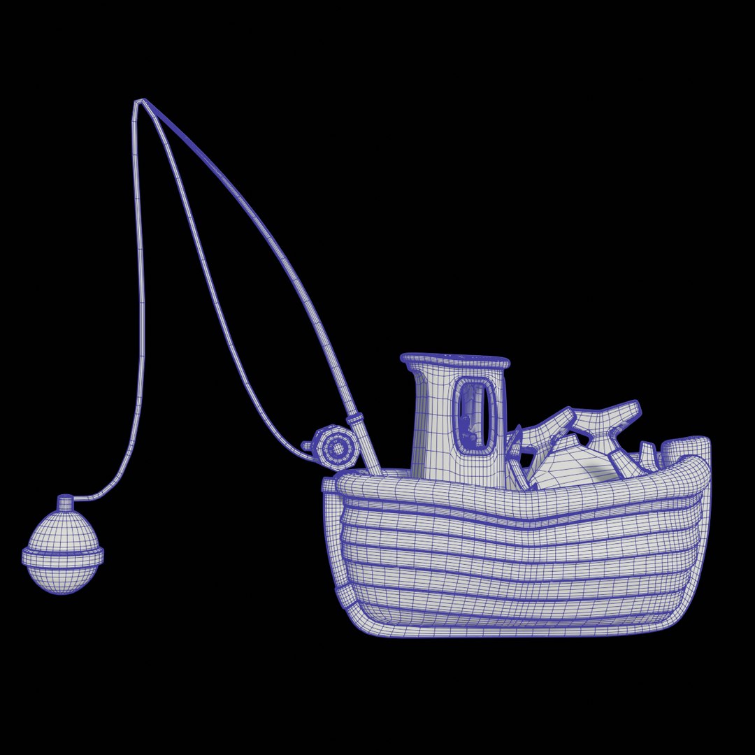 Toon fishing boat 3D model - TurboSquid 1505649