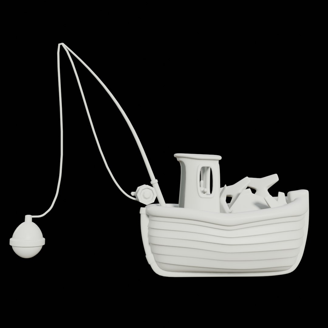 Toon fishing boat 3D model - TurboSquid 1505649