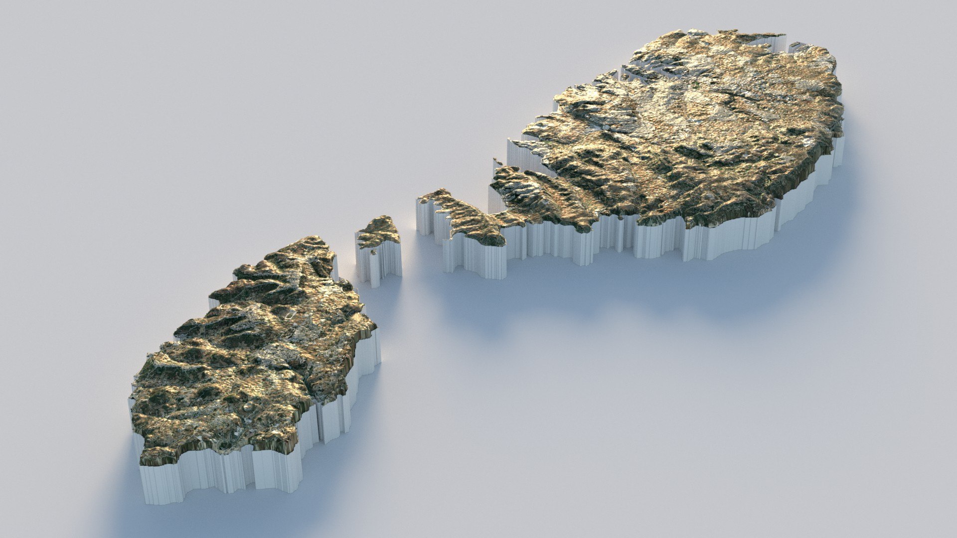 3D Malta Terrain Map - TurboSquid 2336527