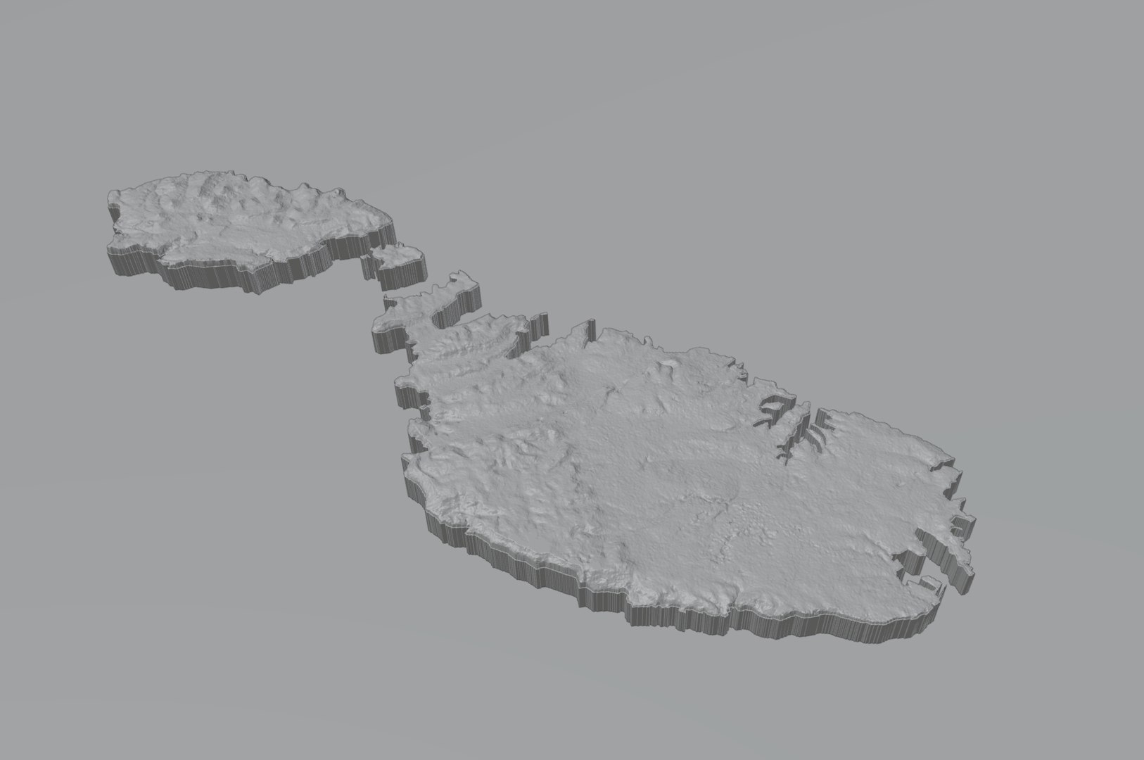 3D Malta Terrain Map - TurboSquid 2336527