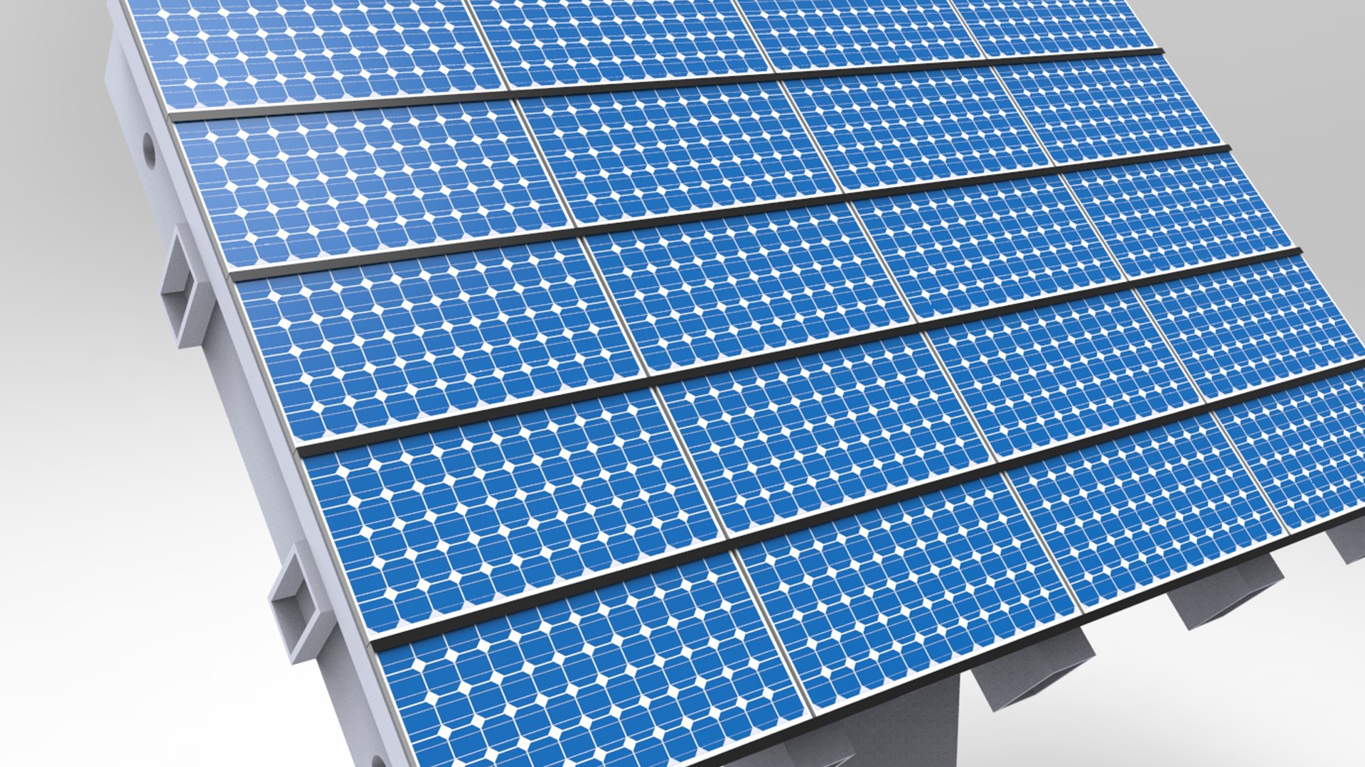 3D Photovoltaic Solar Energy Model - TurboSquid 1672385