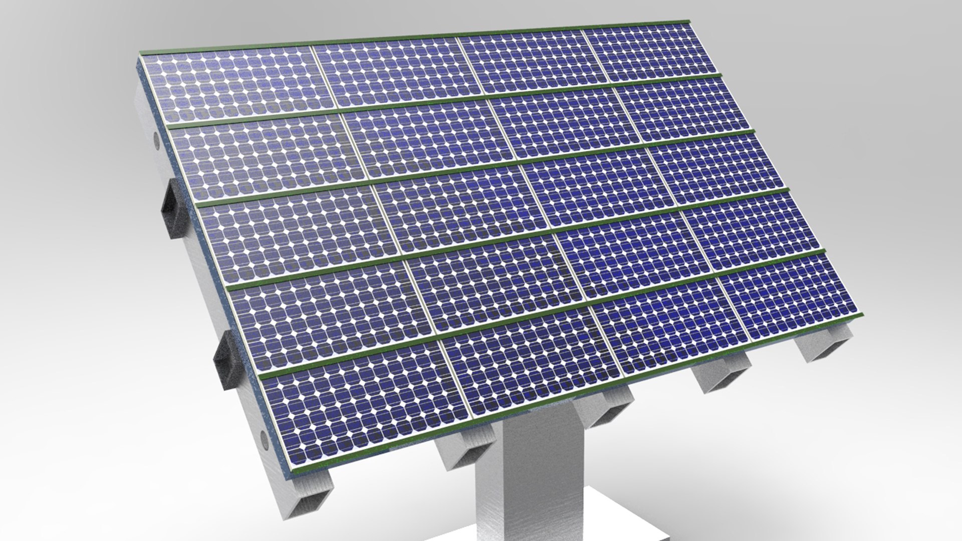 3D Photovoltaic Solar Energy Model - TurboSquid 1672385