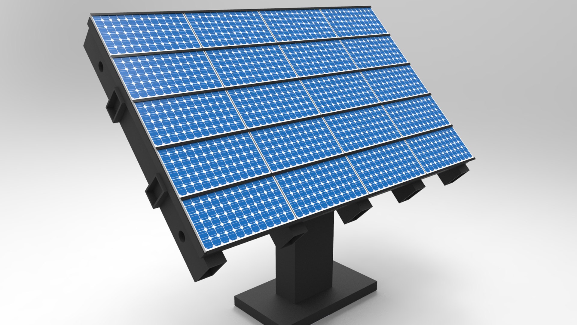 3D Photovoltaic Solar Energy Model - TurboSquid 1672385