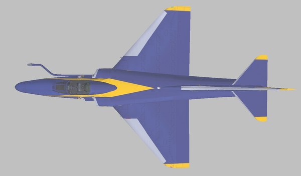 A-4 skyhawk blue angels 3D model - TurboSquid 1169142