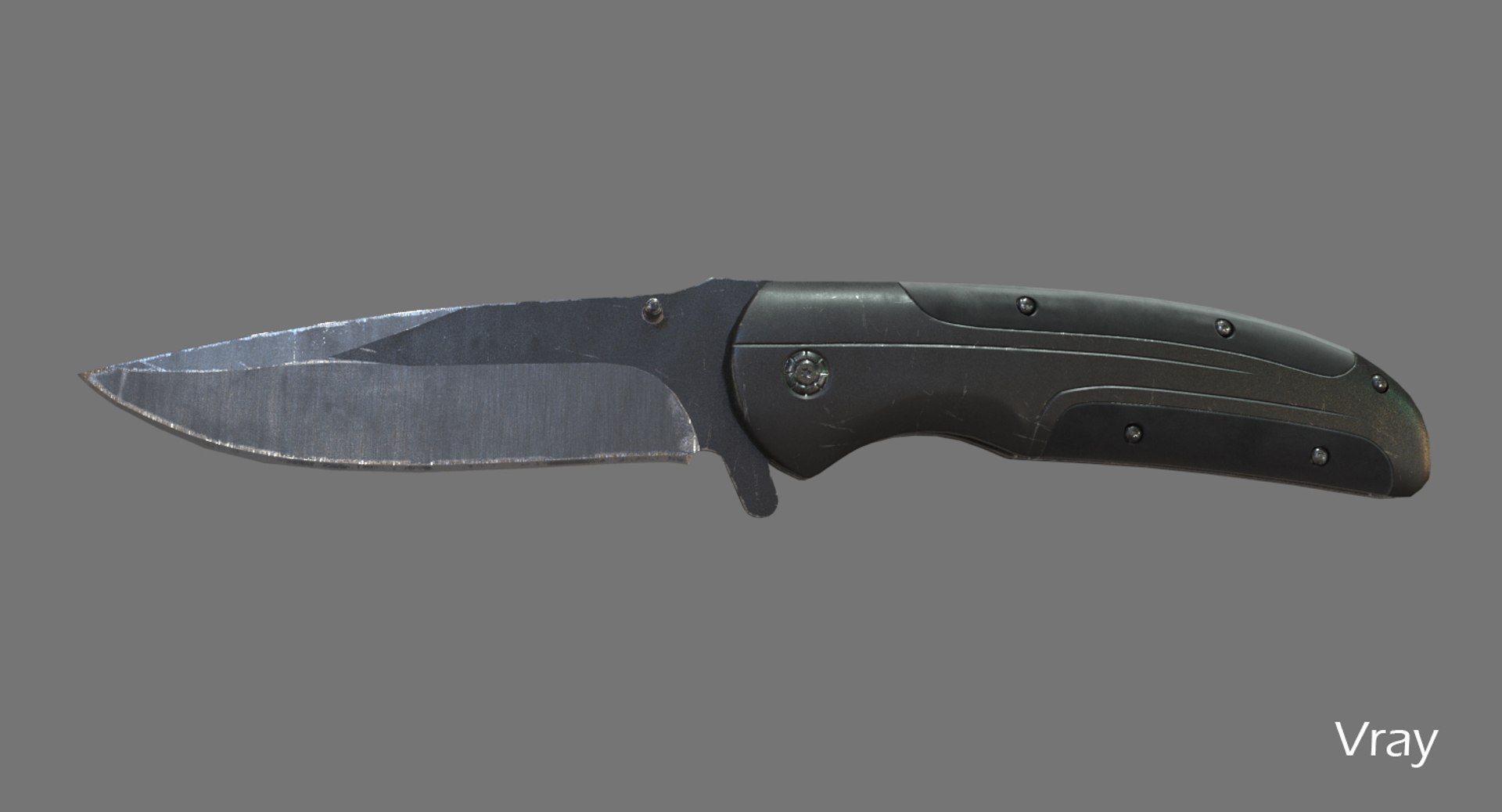 3d Model Knife Pbr Unity
