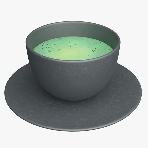 Matcha green tea 3D model - TurboSquid 1728043