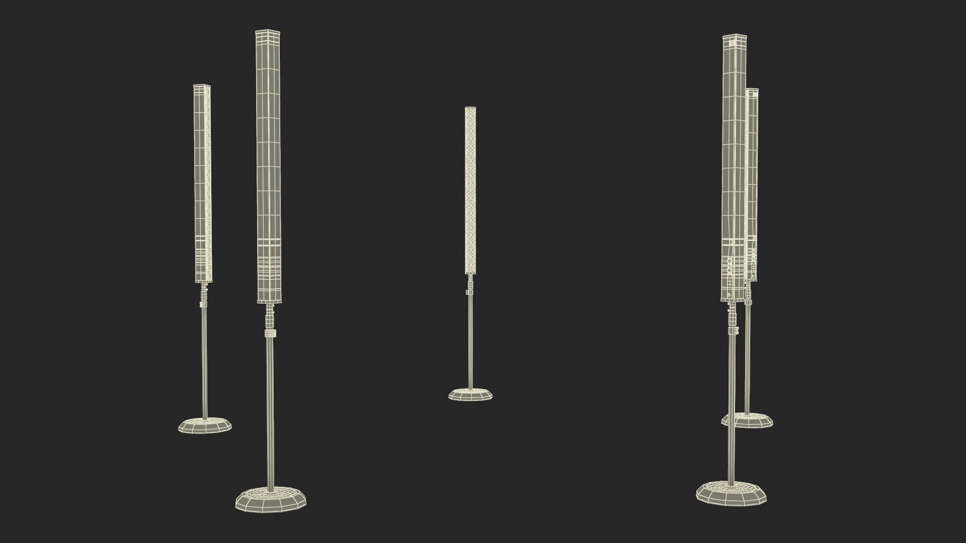 LED Light Stands 3D - TurboSquid 2330697
