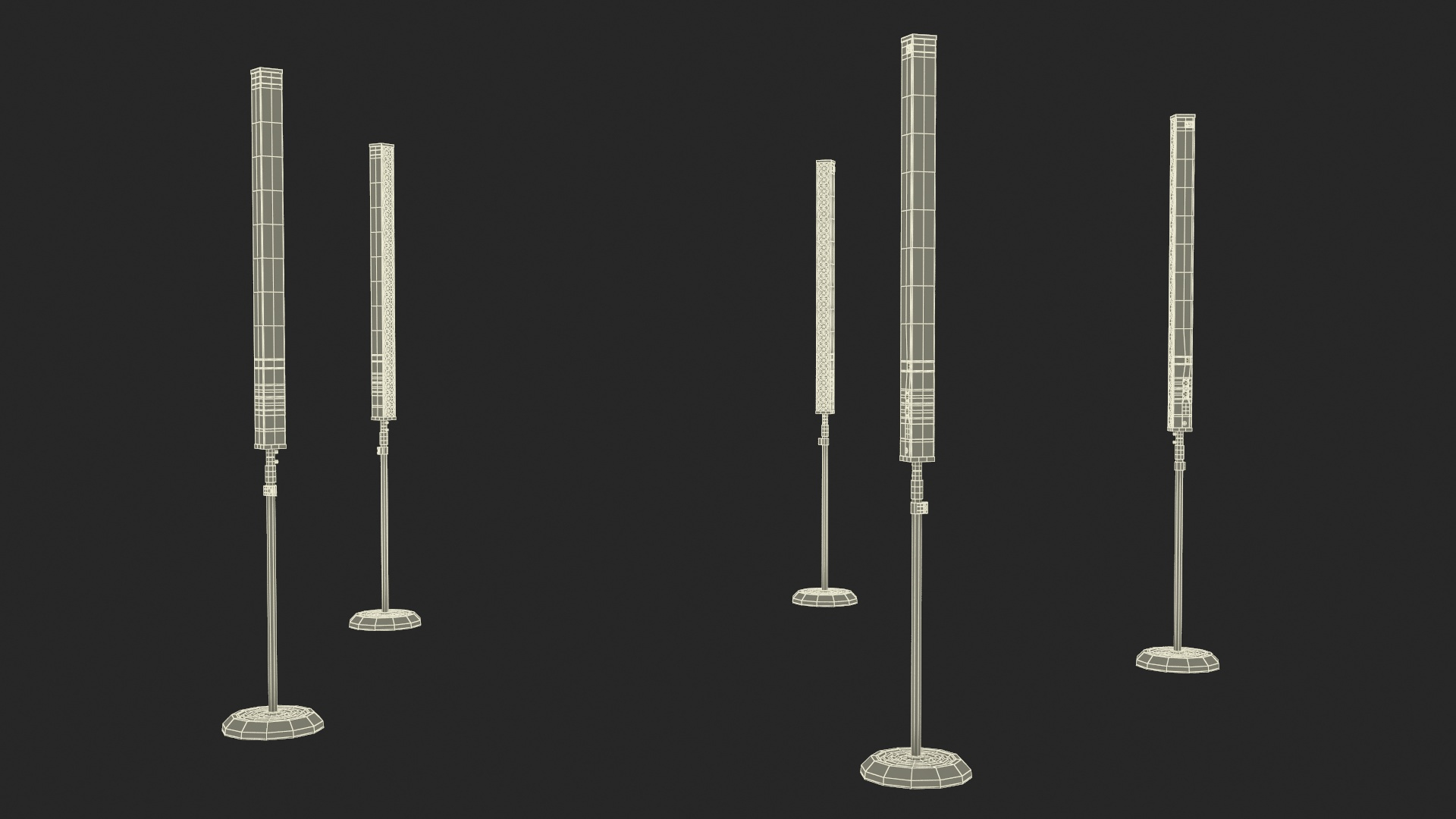 LED Light Stands 3D - TurboSquid 2330697