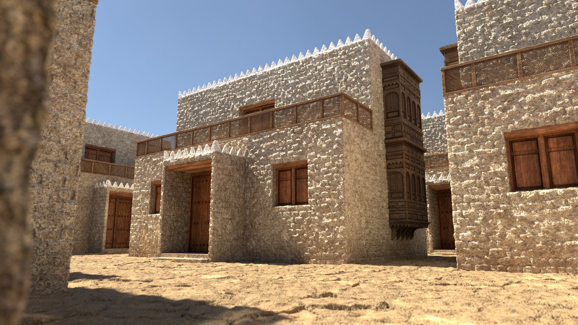 3D Saudi Arabia Old House - TurboSquid 2143447