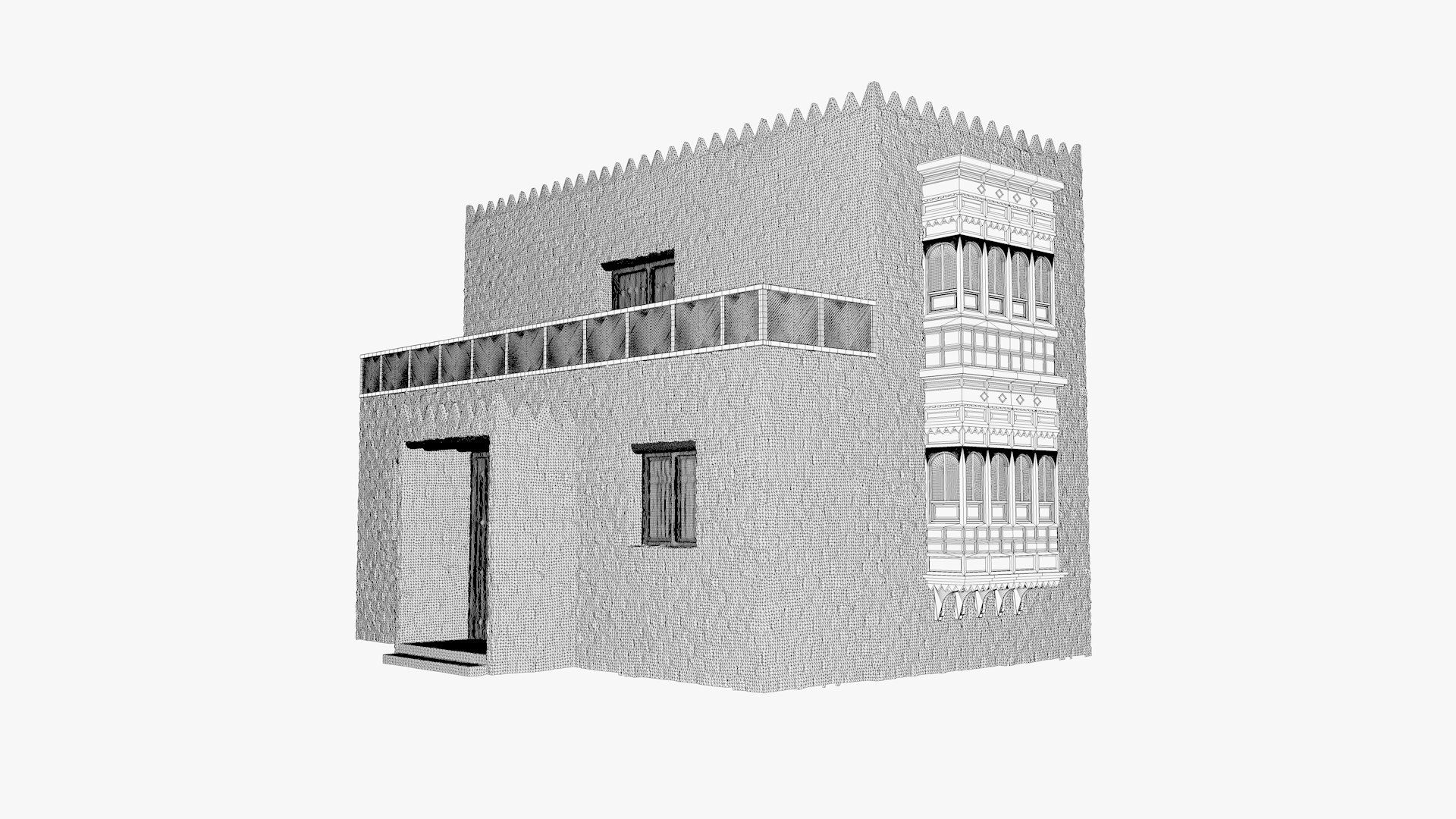 3D Saudi Arabia Old House - TurboSquid 2143447