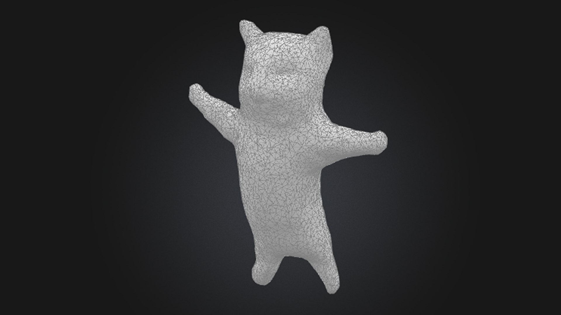 3D Dancing Feline Happy Happi Cat Hapi Meme 3D Model For Printing Cute ...