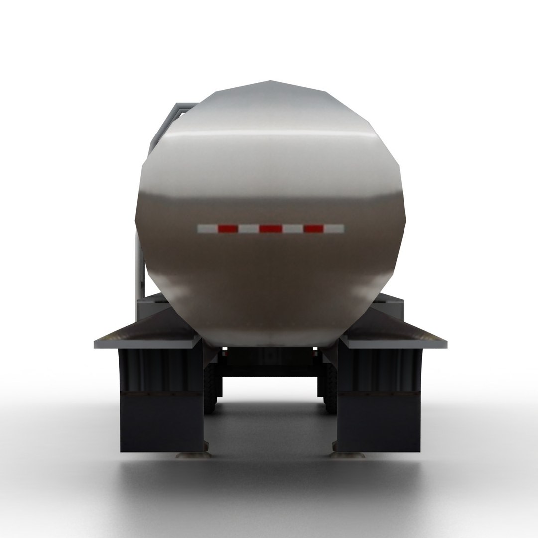 Petrol Tank Semitrailer 3d Model