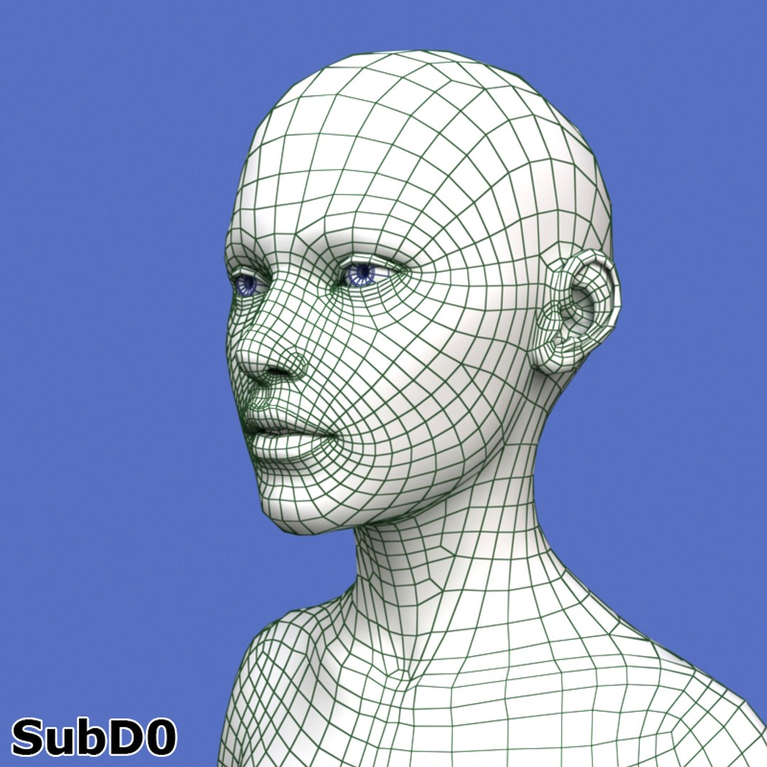 Realistic Female Modeled Body Character 3d Model