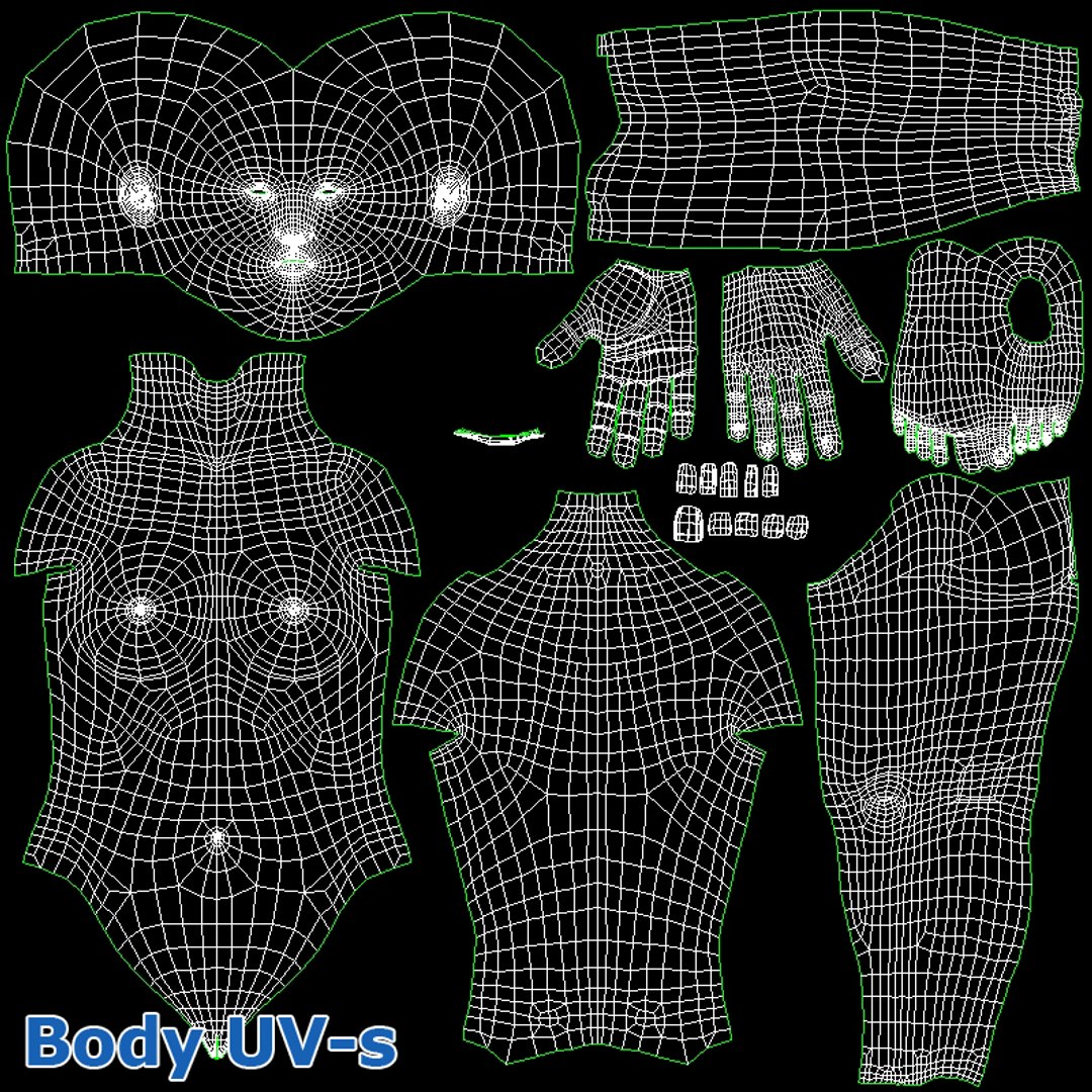 Realistic Female Modeled Body Character 3d Model