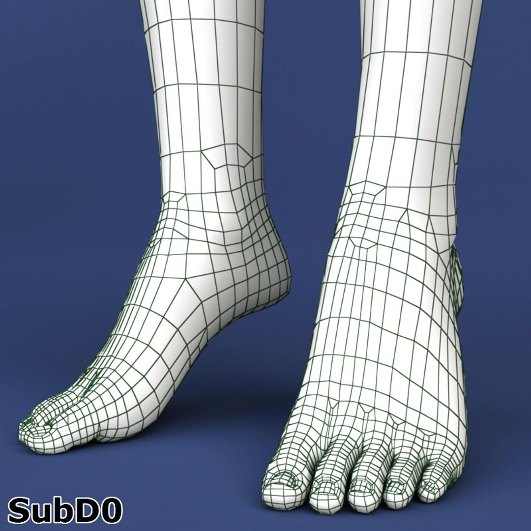 Realistic Female Modeled Body Character 3d Model