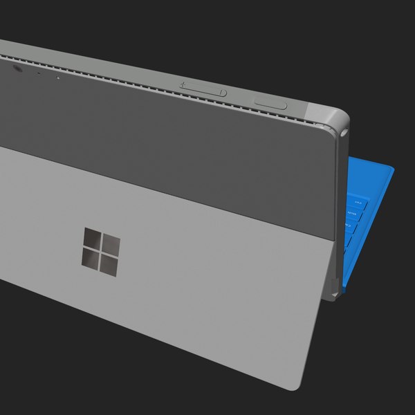 realistic element microsoft pro 4 3d model