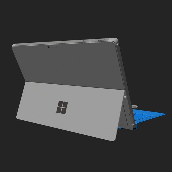 realistic element microsoft pro 4 3d model