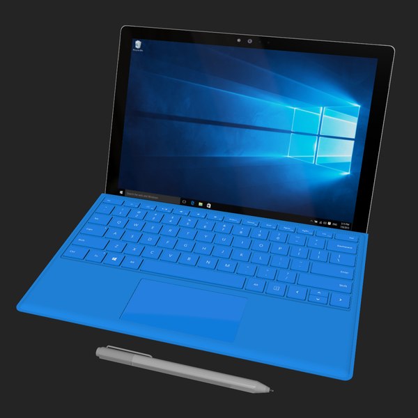 realistic element microsoft pro 4 3d model