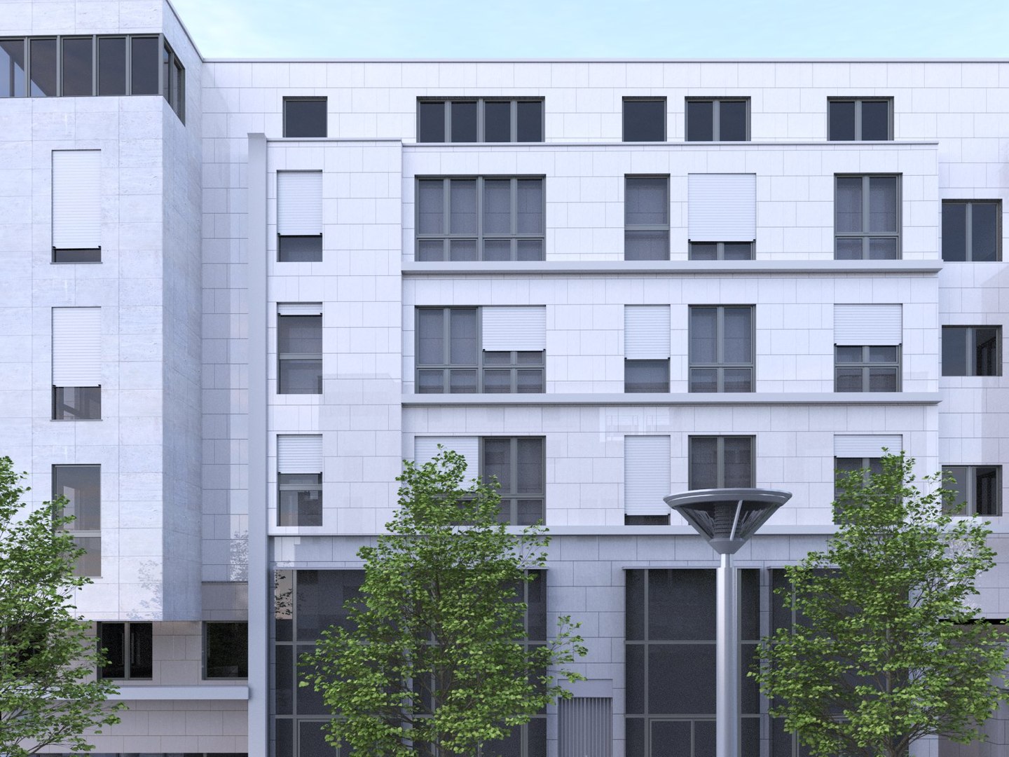 3dsmax Square Contemporary Buildings