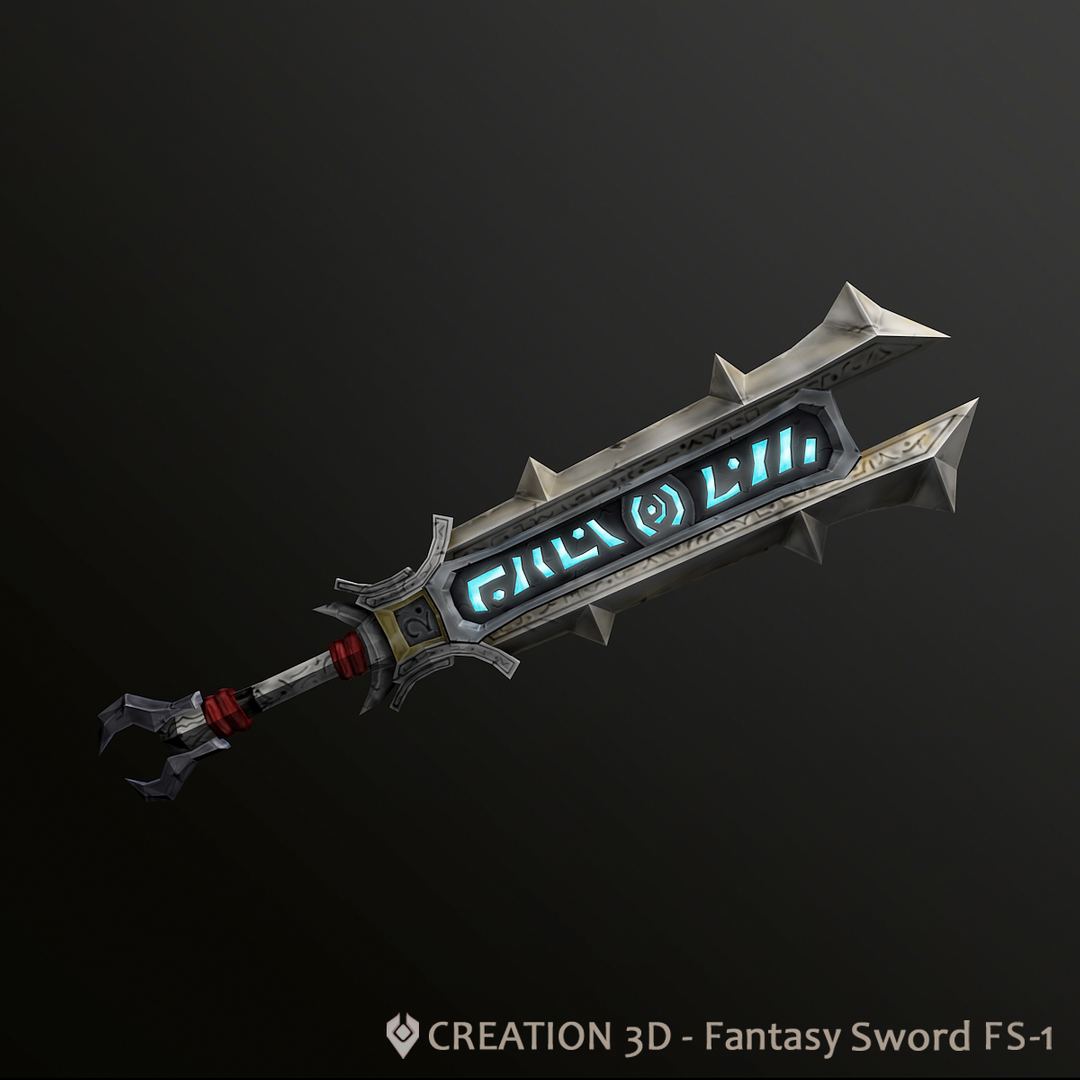 - fantasy steampunk sword max