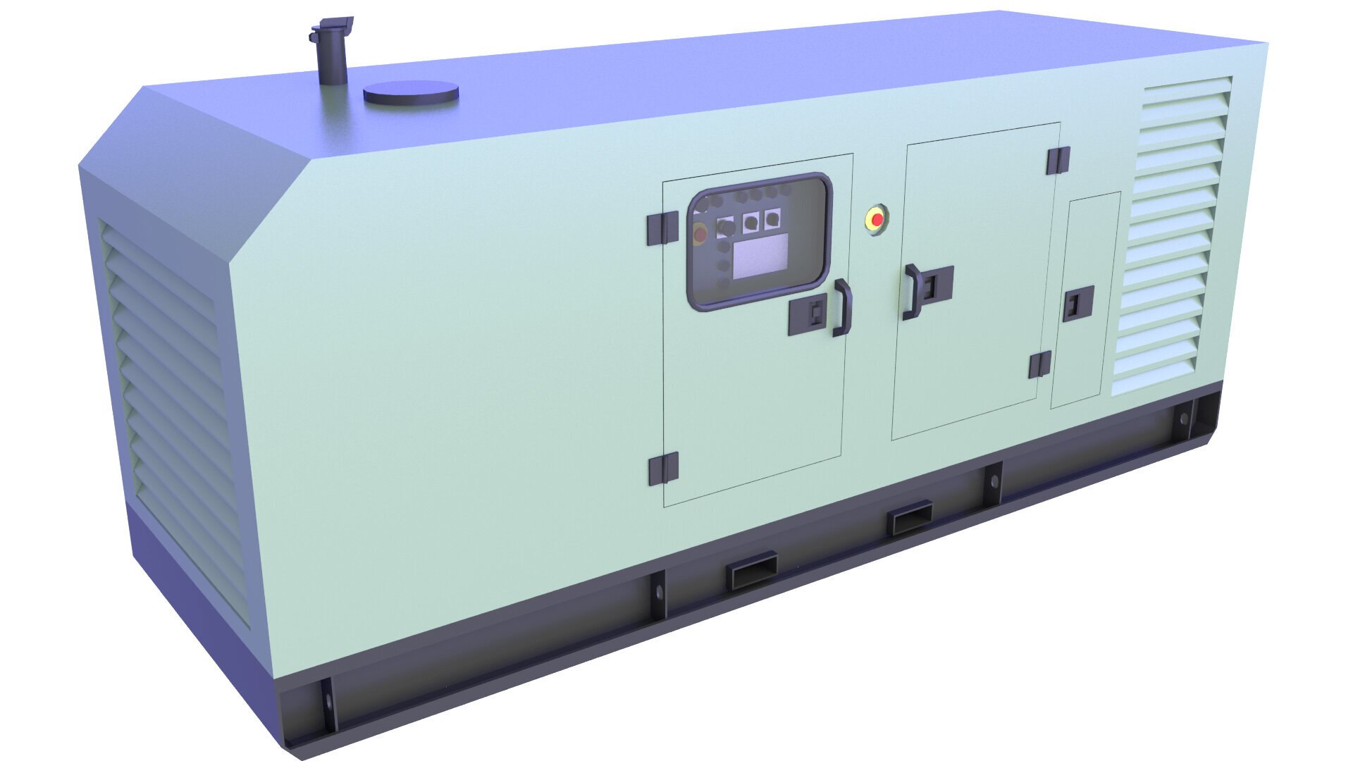 Diesel Generator Low Poly 15 3D - TurboSquid 2096792