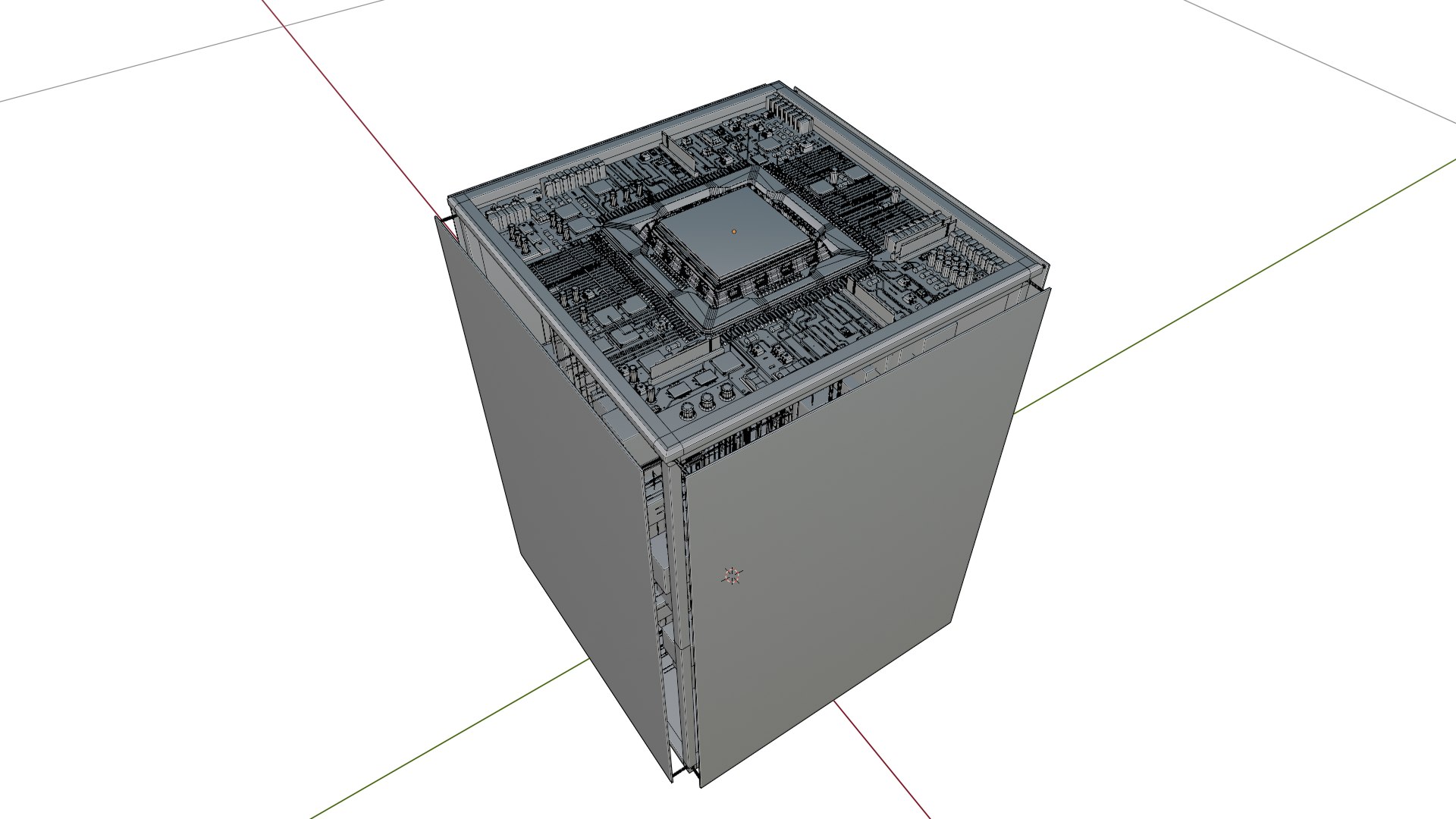 Circuit Board Chipset 3D Model - TurboSquid 2518240