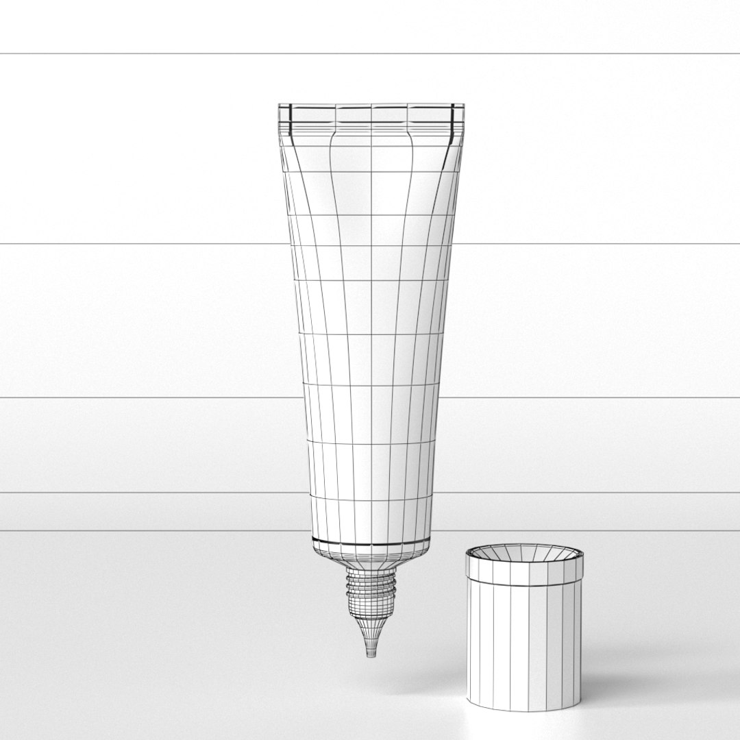 Cosmetic Tube 3D Model - TurboSquid 1414639