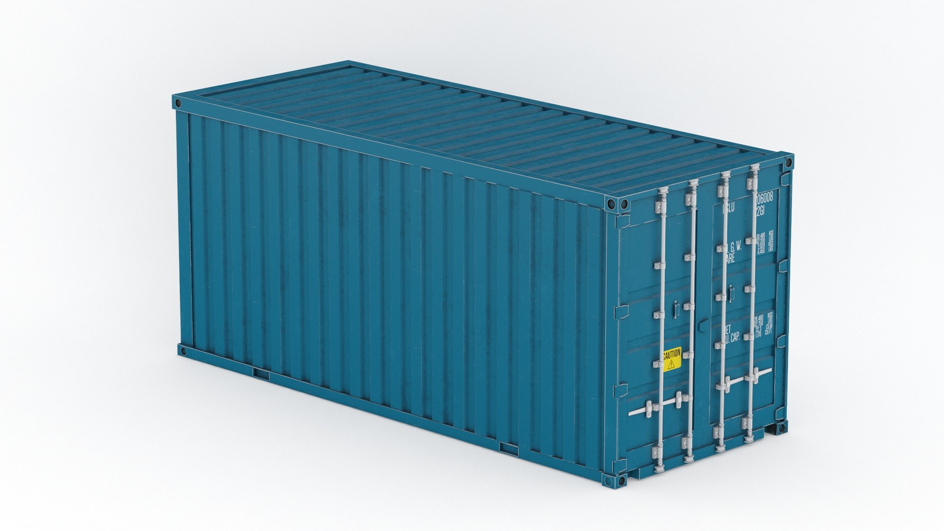 Generic Container 20ft PBR Realistic 3D - TurboSquid 1942930