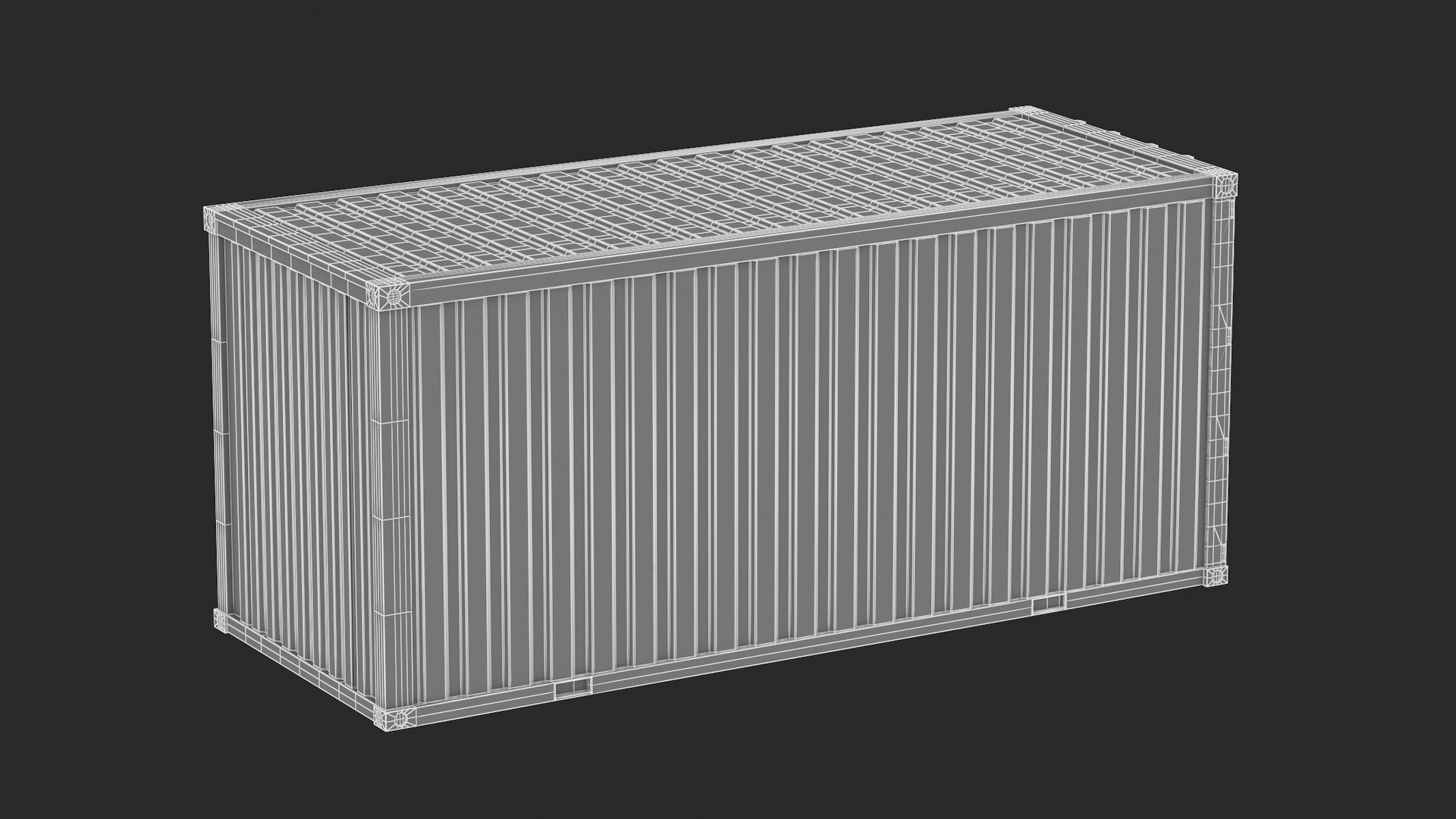 Generic Container 20ft PBR Realistic 3D - TurboSquid 1942930