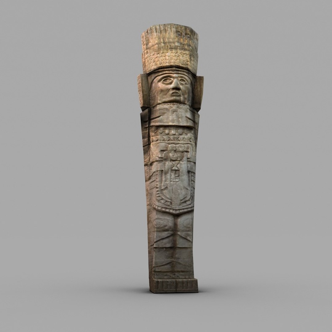 3d Aztec Temple Model