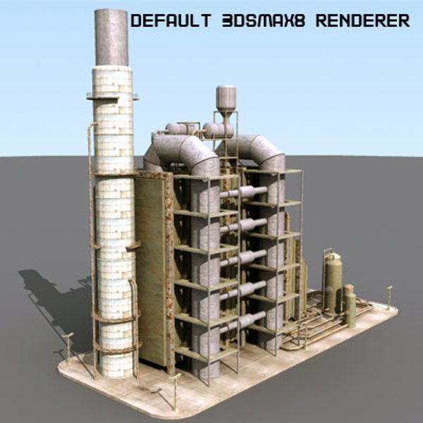 industrial structure 3d model