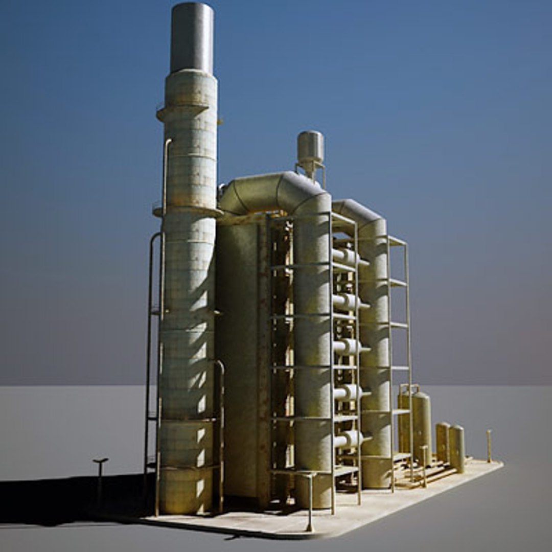 industrial structure 3d model