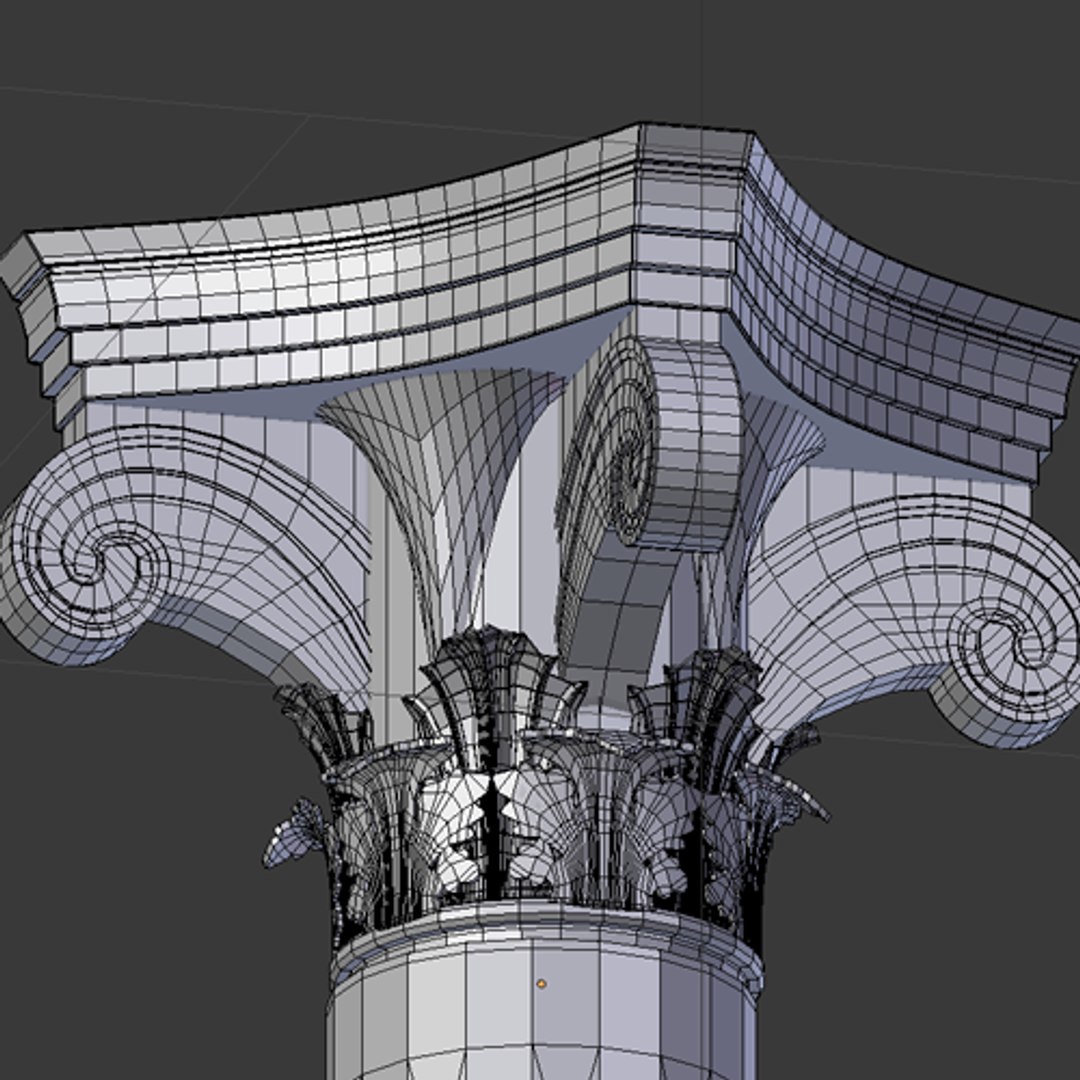 3d Model Of Pillar Classic