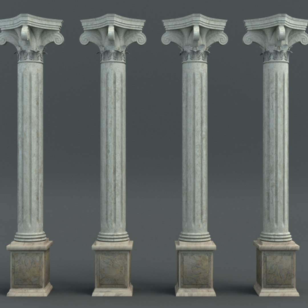 3d Model Of Pillar Classic