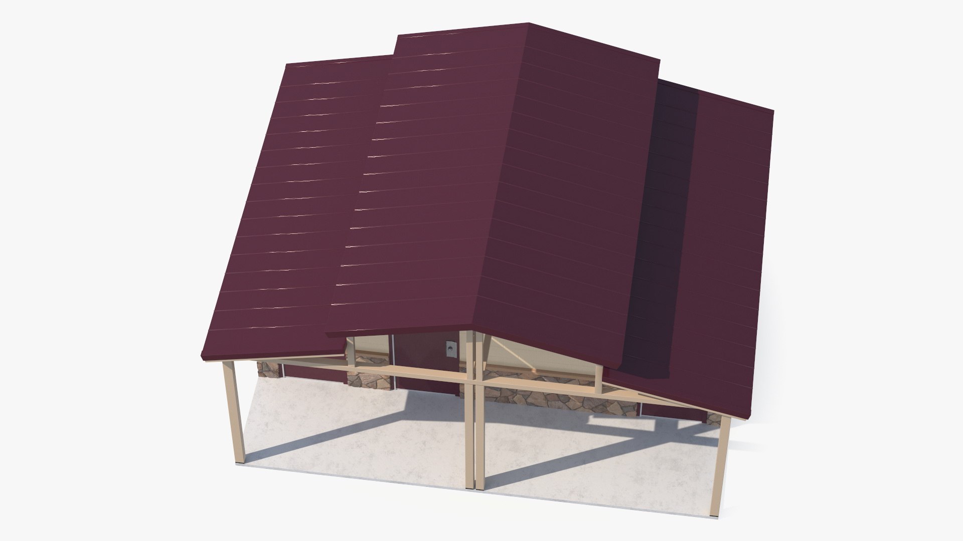 3D Public Restroom Building - TurboSquid 2259976