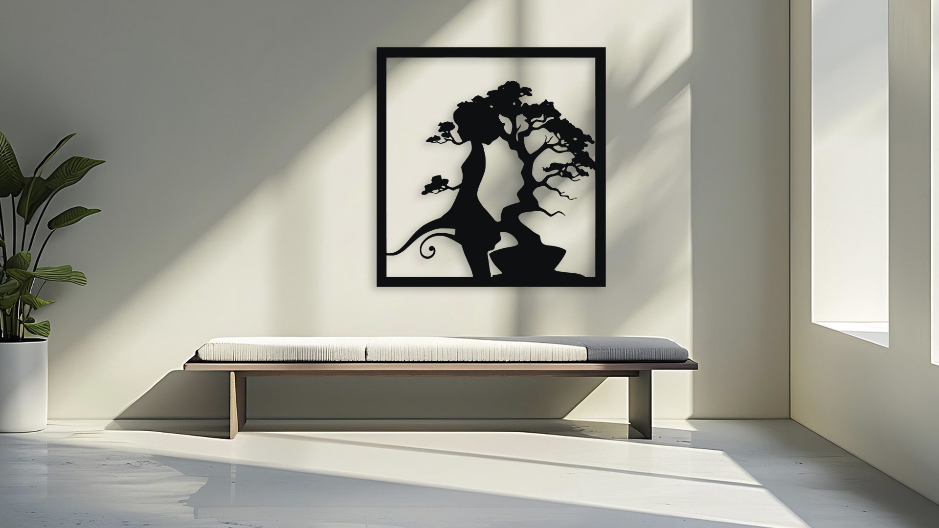Bonsai Tree Wall Decor Art Model - TurboSquid 2441687