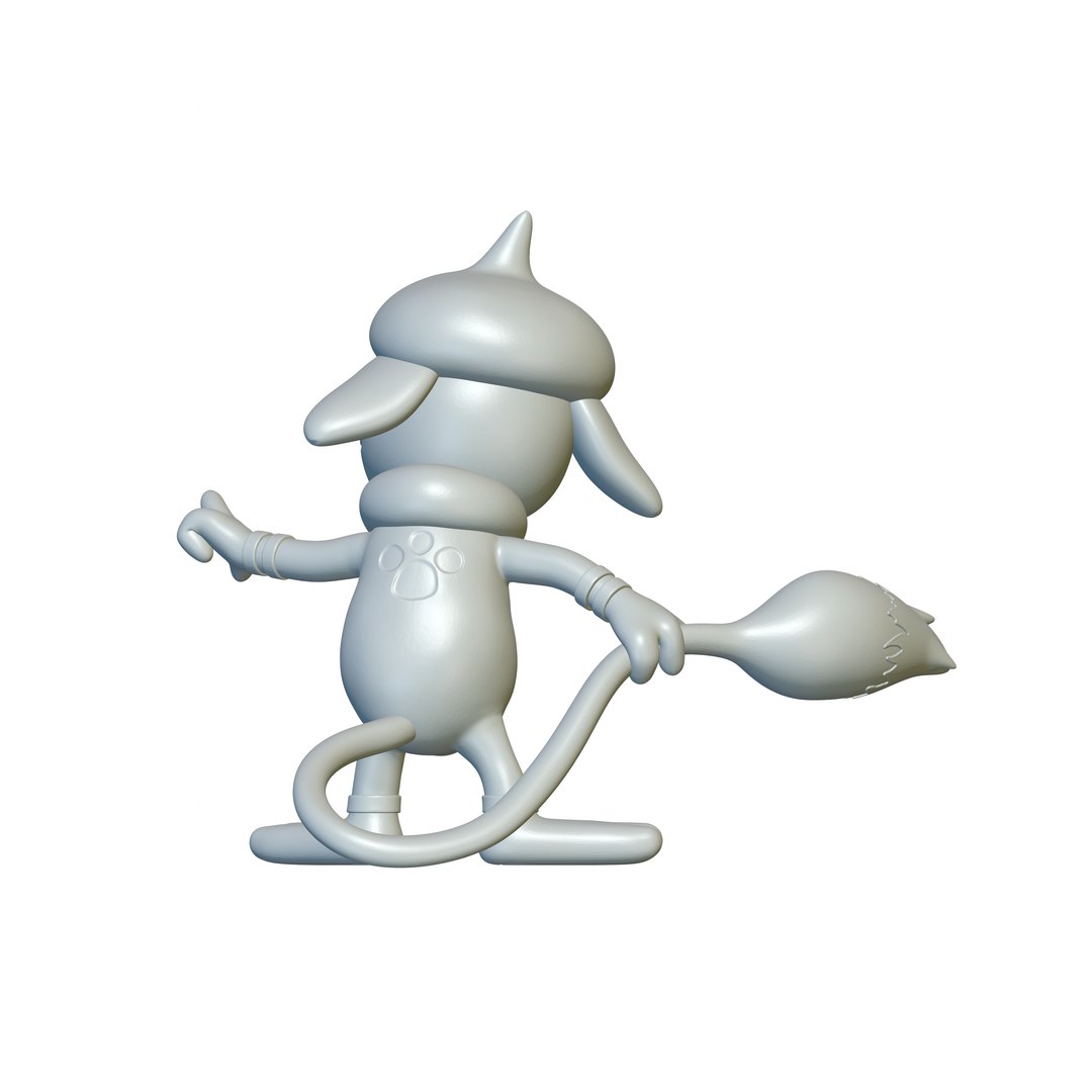 3d Pokemon Smeargle 235 Optimized For 3d Printing Turbosquid 2204362