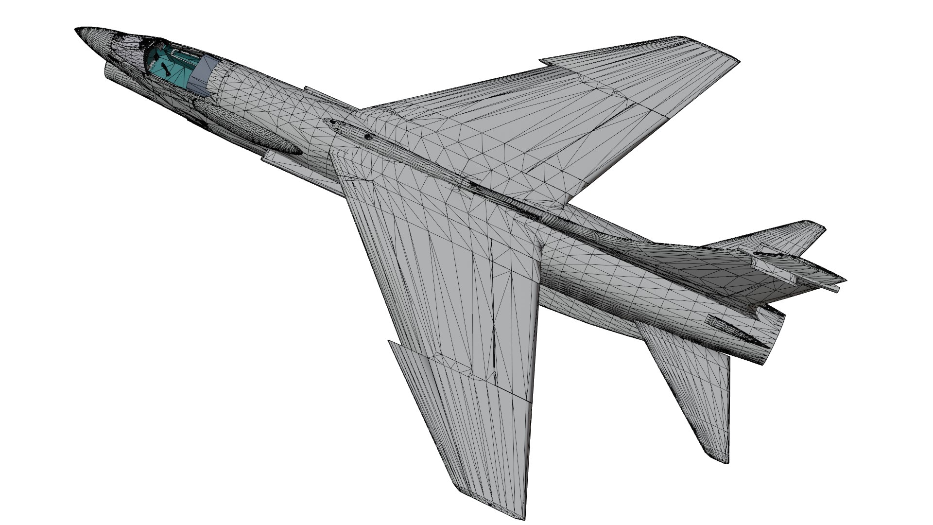 3D Vought F8 Crusader Model - TurboSquid 2241597